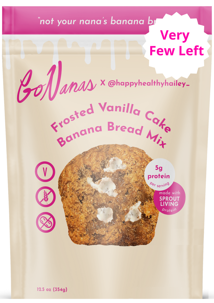 Frosted Vanilla Cake Protein Banana Bread Mix (4-pack) – GoNanas