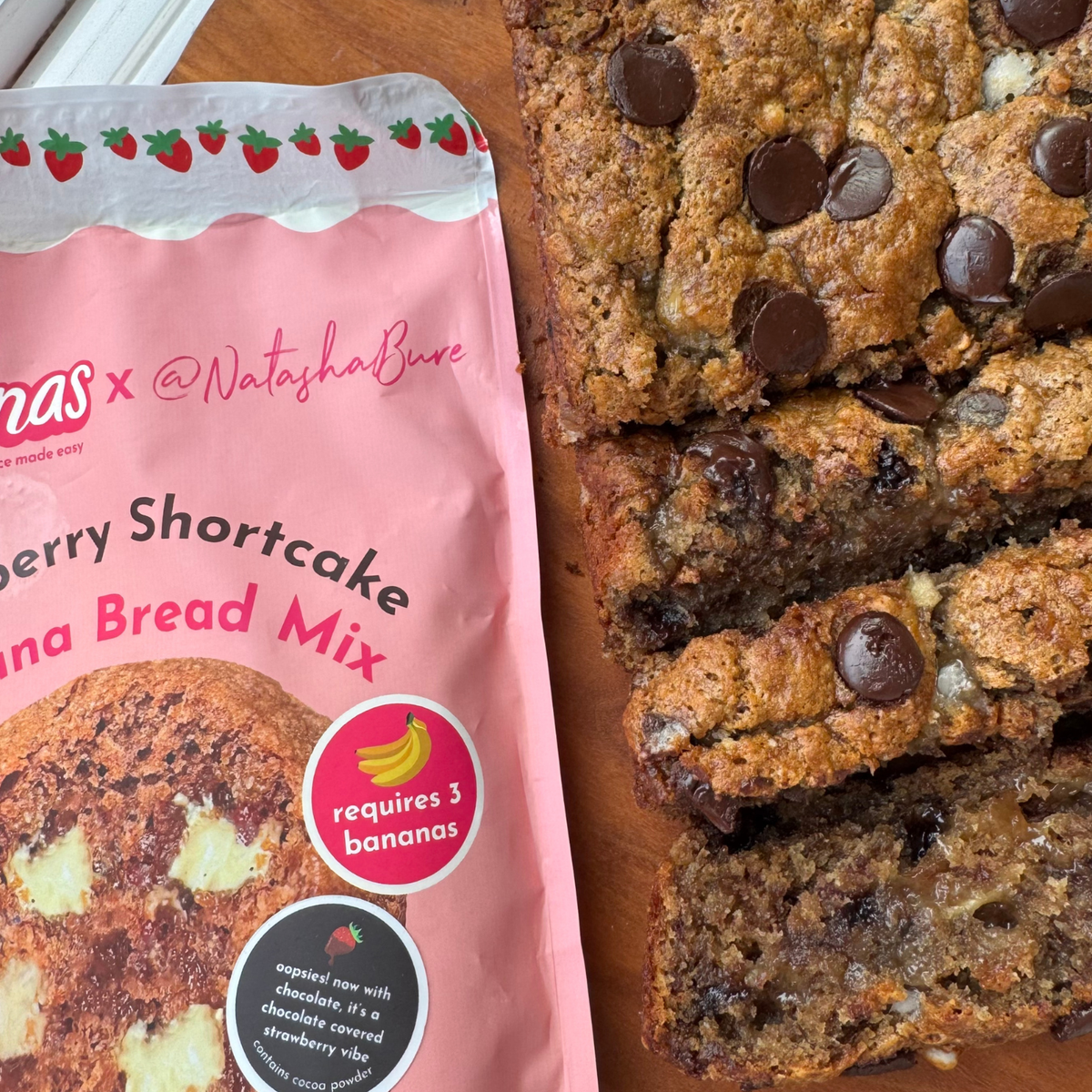 Chocolate Covered Strawberry Banana Bread Mix (6-pack) – GoNanas