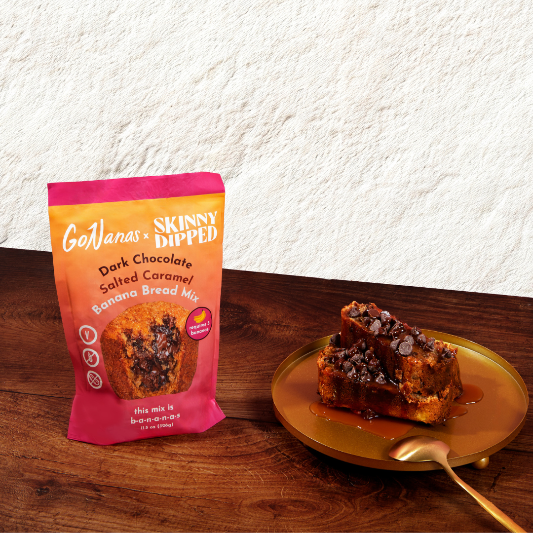 Dark Chocolate Salted Caramel Banana Bread Mix (4-pack) – GoNanas